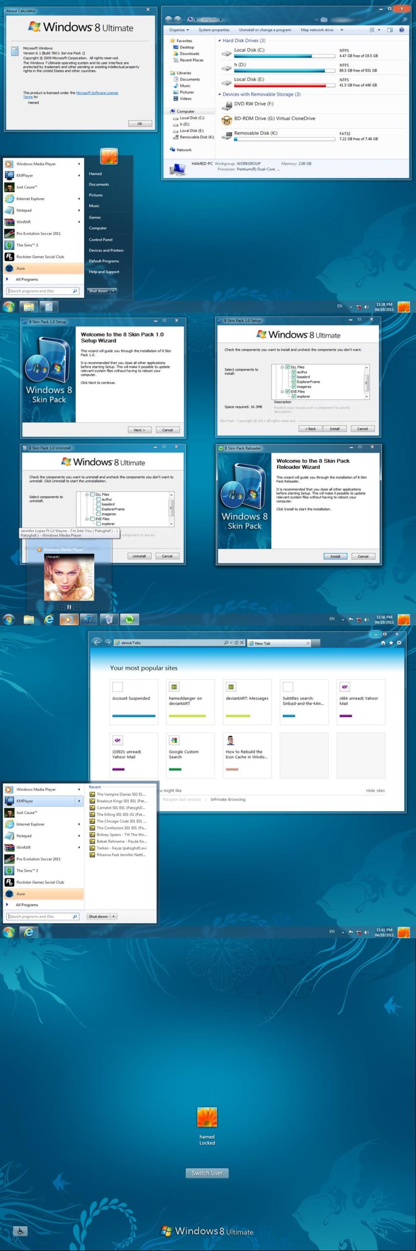 Mengubah Tampilan Windows 7 Seperti Windows 8 (Theme)